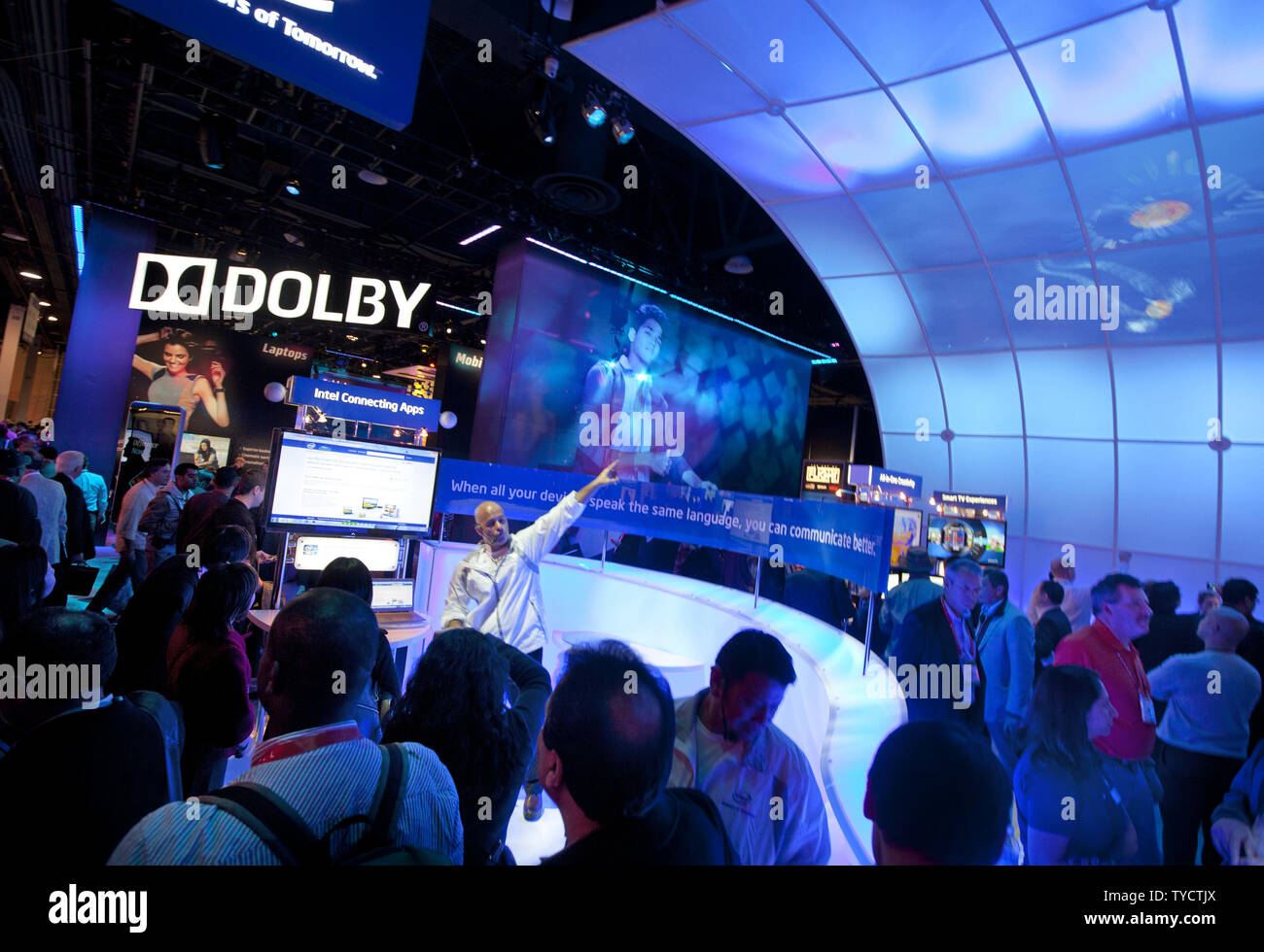 Consumer electronics show the wall hi-res stock photography and images ...
