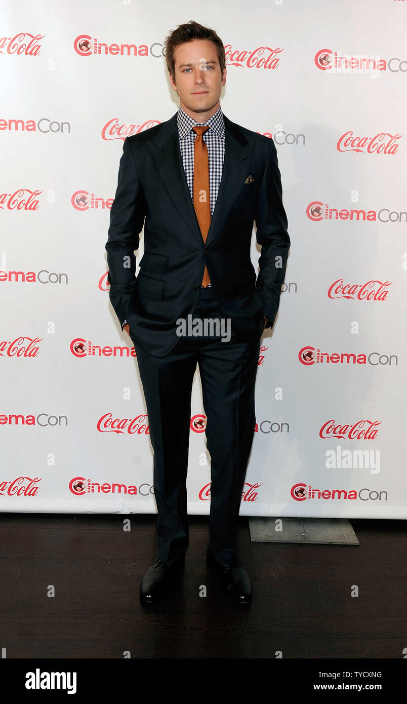 Actor Armie Hammer, recipient of the Male Star of Tomorrow Award ...