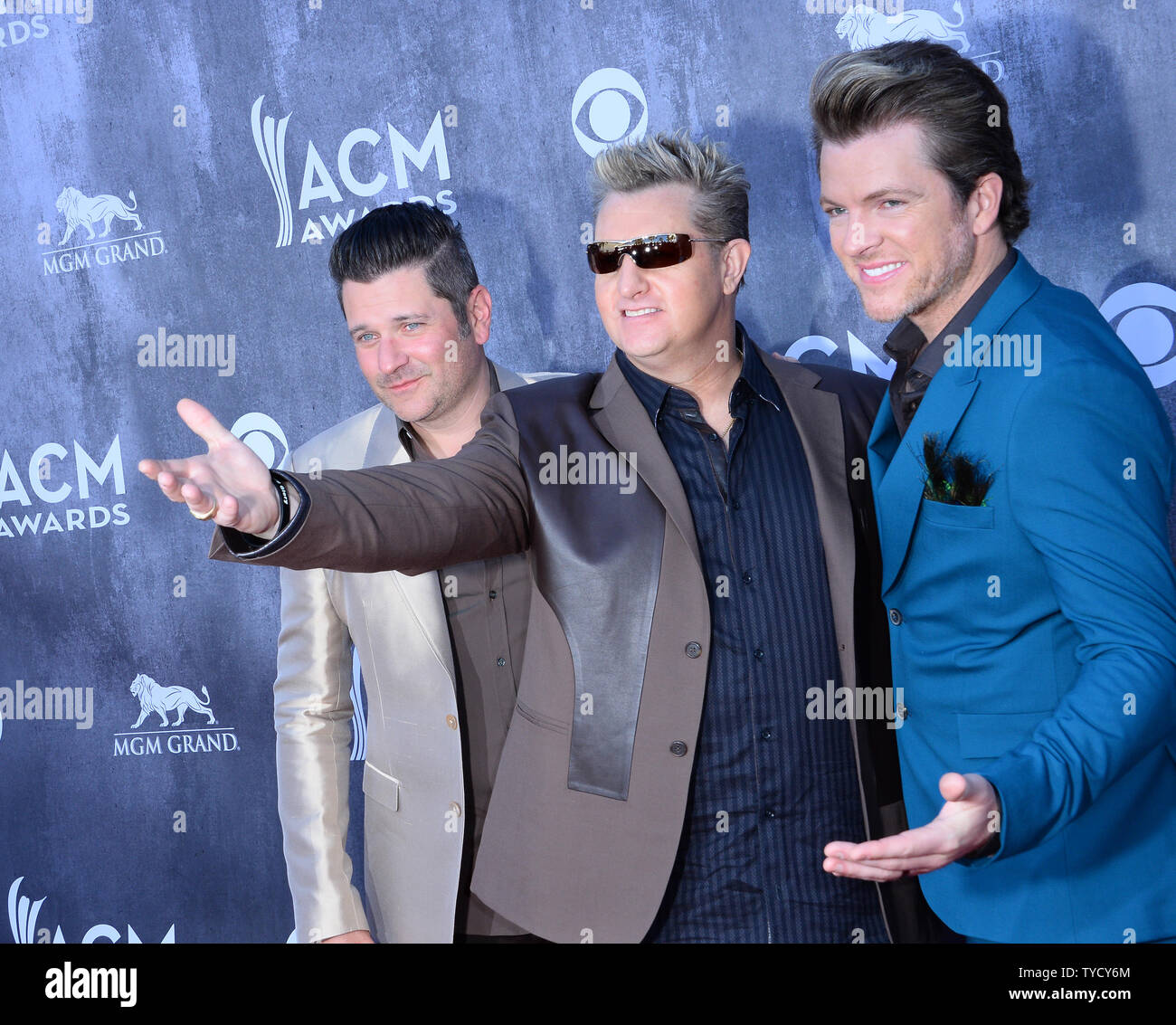 (L-R) Jay DeMarcus, Gary LeVox and Joe Don Rooney, of the musical group ...