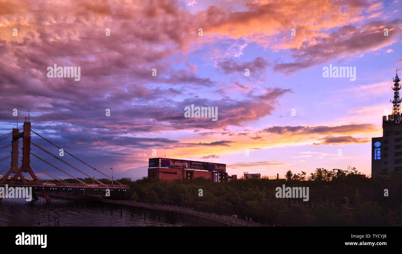 Landscape of the Karamay Stock Photo - Alamy