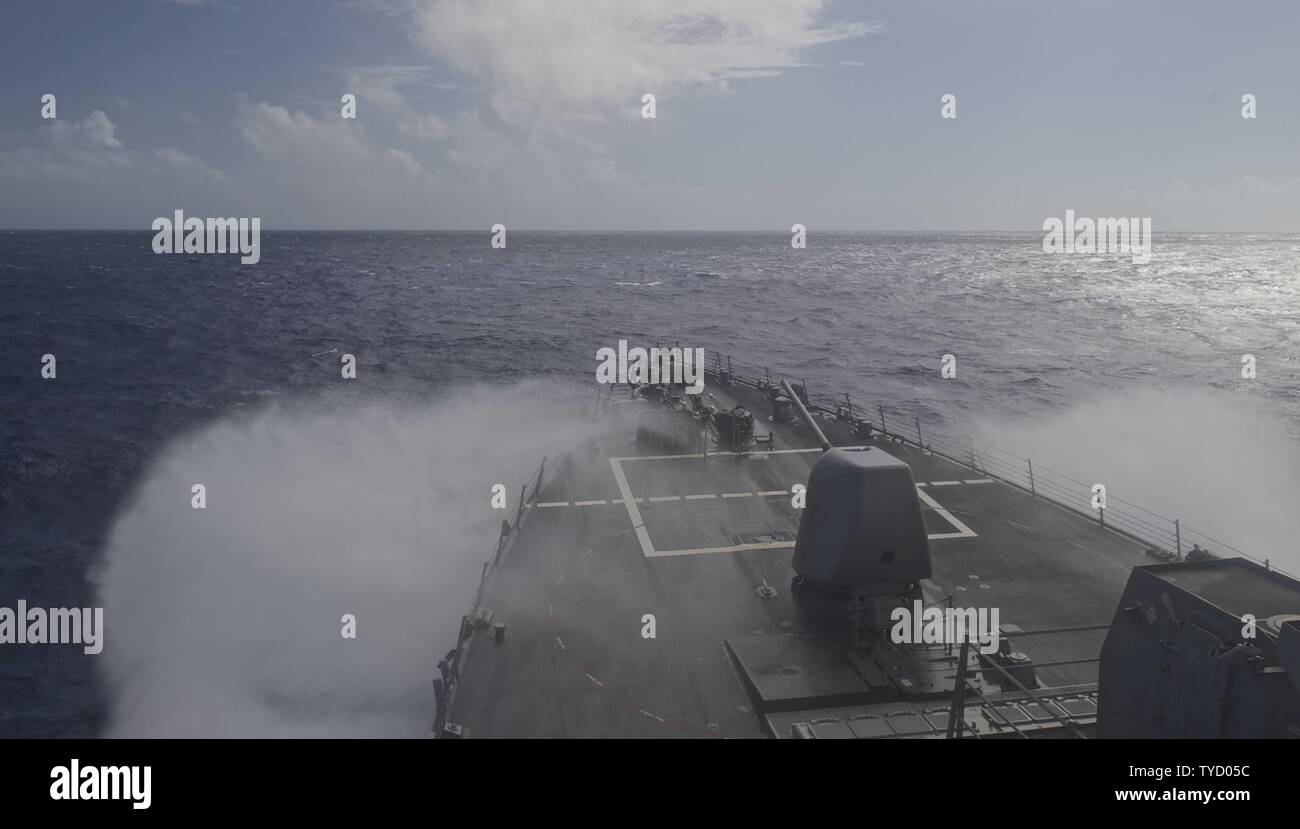 OCEAN (Oct. 31, 2016) The guided-missile destroyer USS Decatur (DDG 73 ...