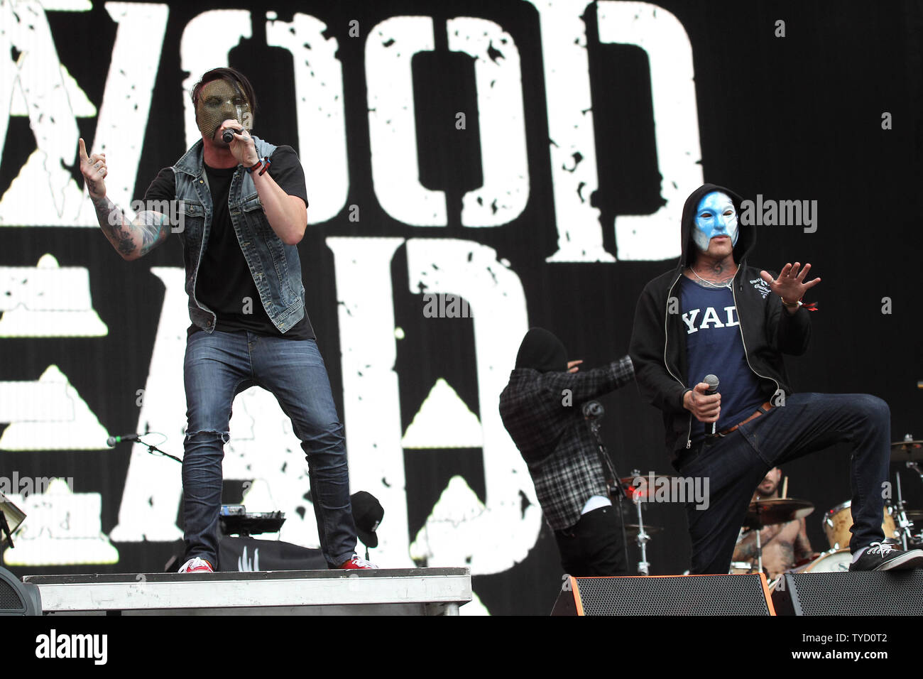 American rock band Hollywood Undead performs during the 30th bi-annual ...