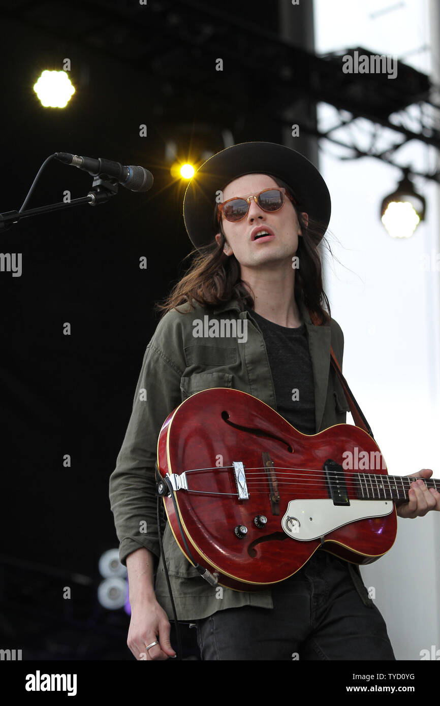 British singer James Bay performs during the 30th bi-annual Rock in Rio ...
