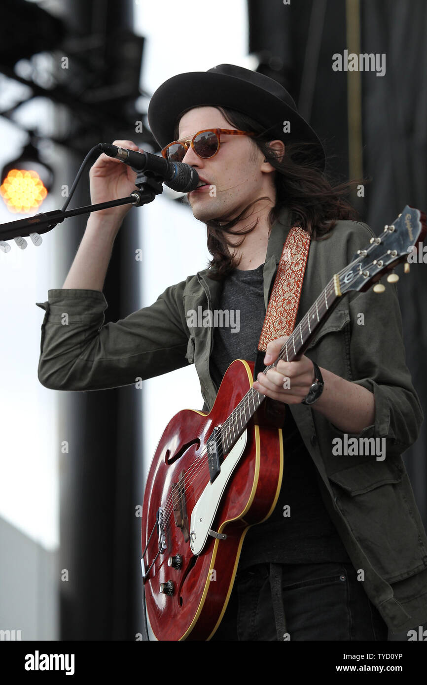 British singer James Bay performs during the 30th bi-annual Rock in Rio ...