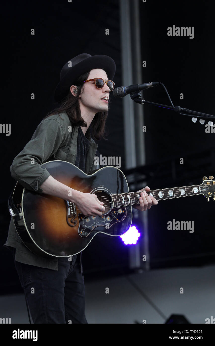 British singer James Bay performs during the 30th bi-annual Rock in Rio ...