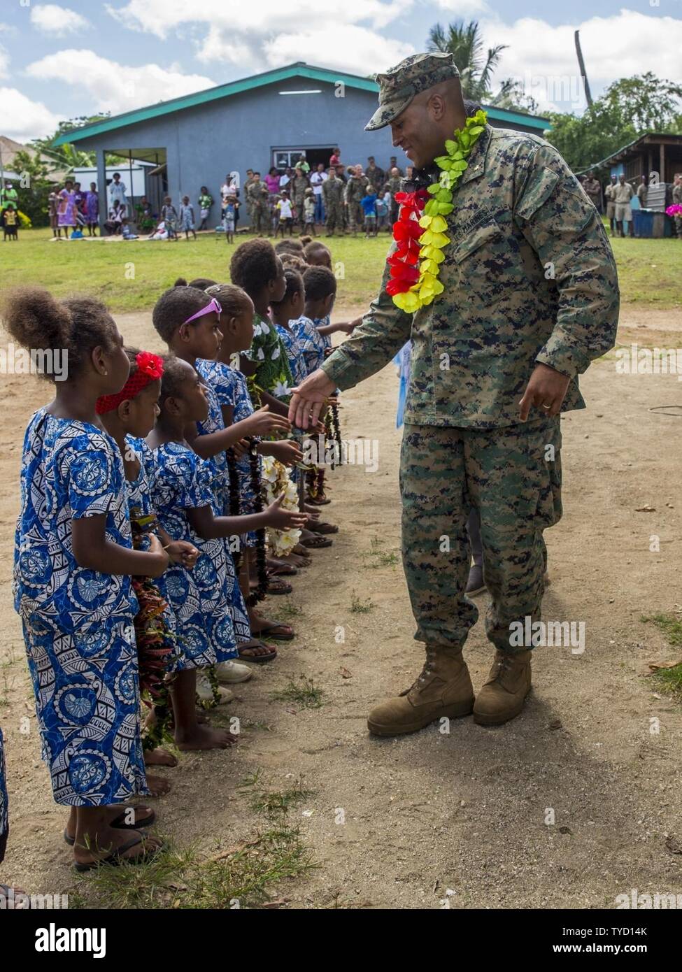 U.S. Marine Maj. David Rainey, commanding officer of Task Force Koa ...