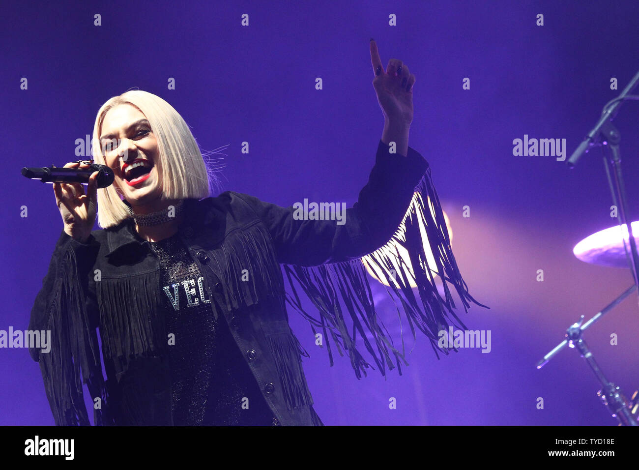 British singer Jessie J performs during the 30th bi-annual Rock in Rio ...