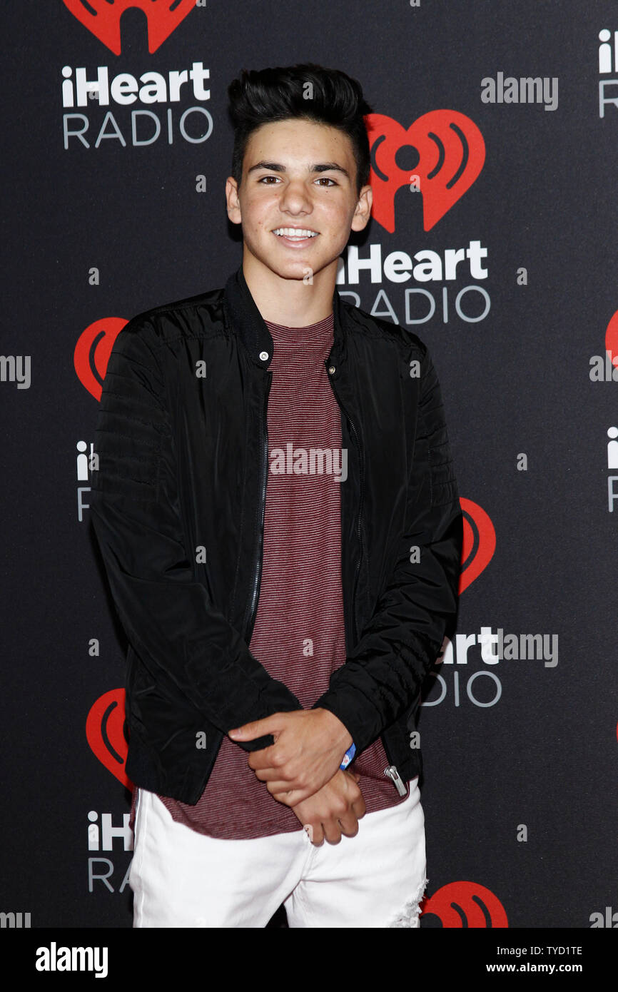 Singer Daniel Skye arrives for the iHeartRadio Music Festival at the T ...