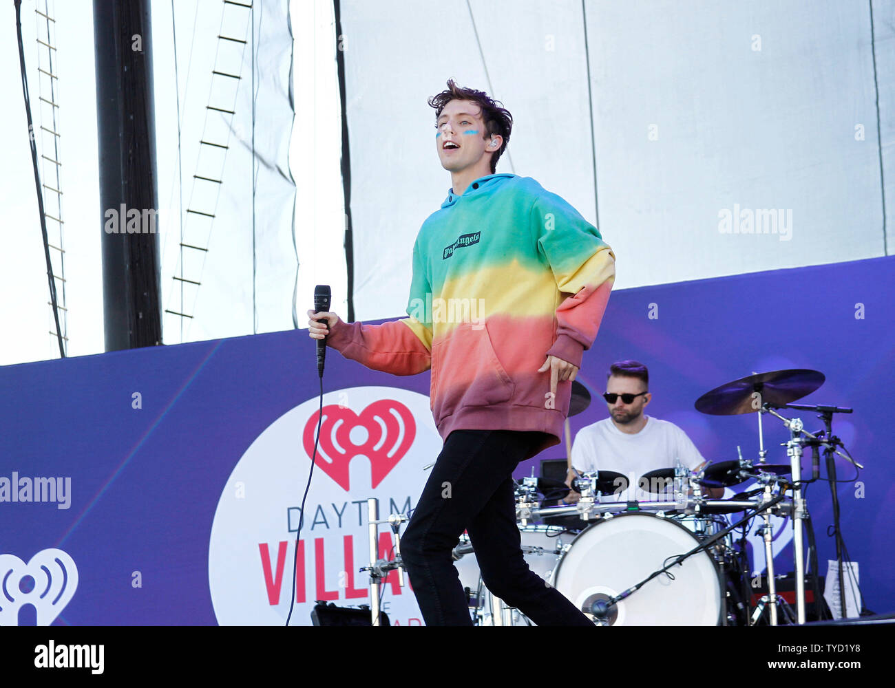 Troye Sivan performs onstage at the iHeartRadio Daytime Village ...