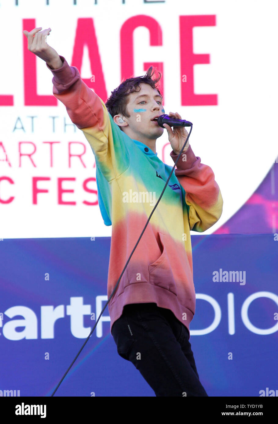 Troye Sivan performs onstage at the iHeartRadio Daytime Village ...