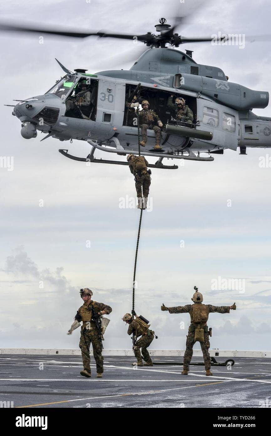 OCEAN (Nov. 2, 2016) Marines attached to the 11th Marine Expeditionary ...