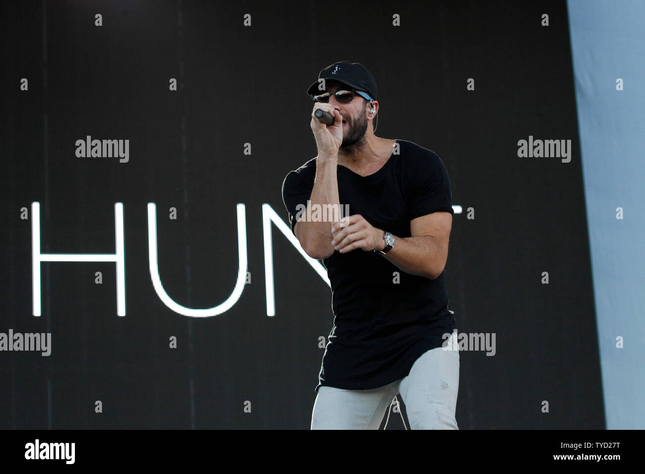 Country singer Sam Hunt performs at the iHeartRadio Daytime Village ...