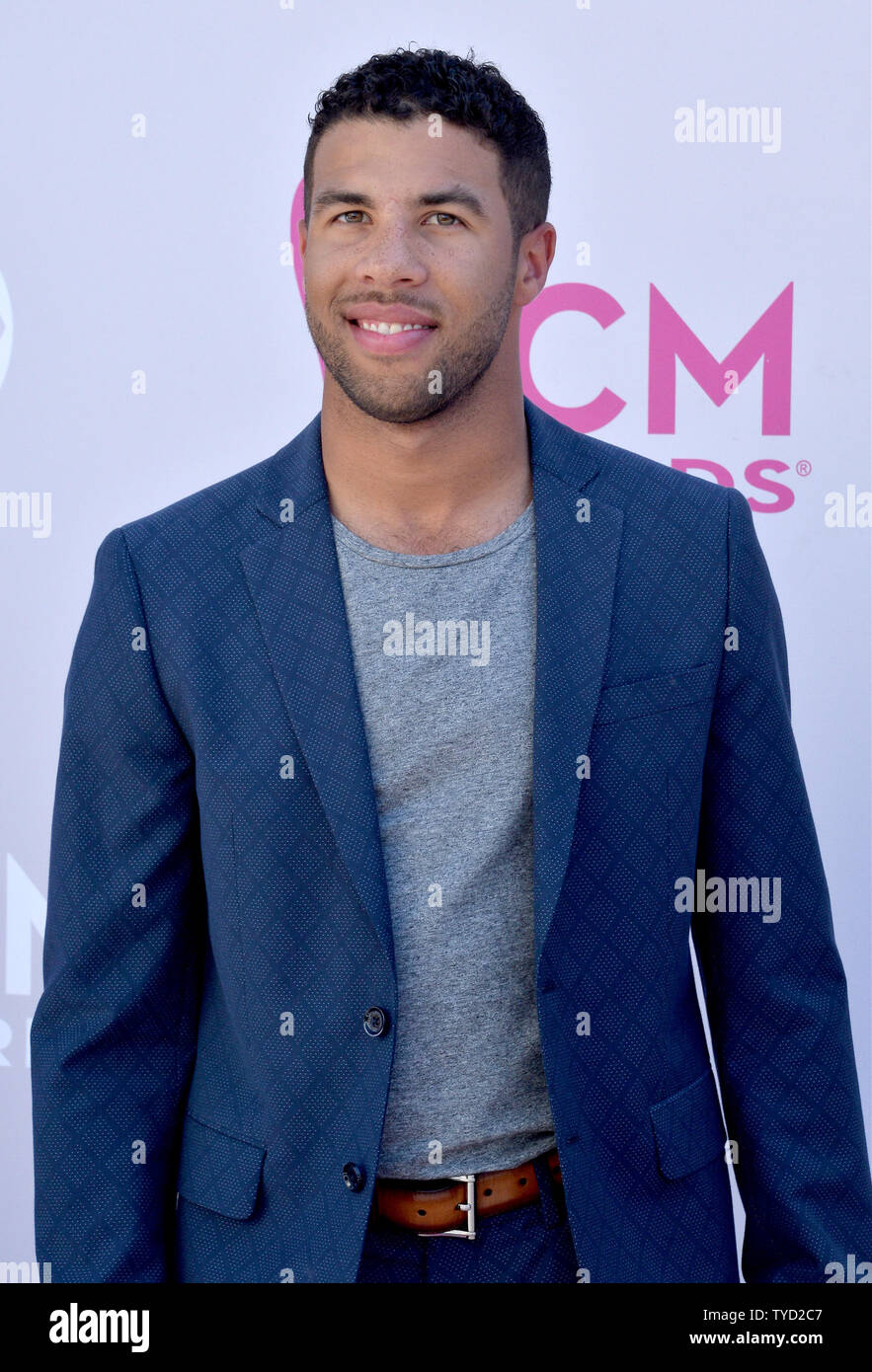 Professional race car driver Darrell 'Bubba' Wallace, Jr. attends the ...