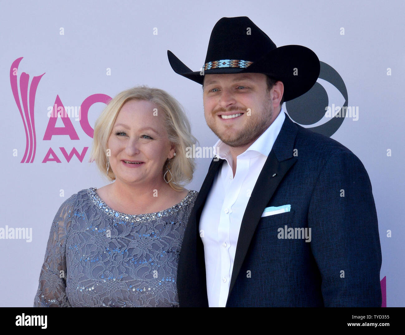 Lynette Abbott (L) and recording artist Josh Abbott of music group Josh ...