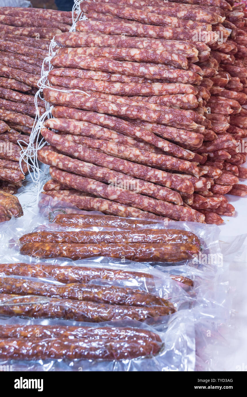 String Of Sausages High Resolution Stock Photography and Images - Alamy