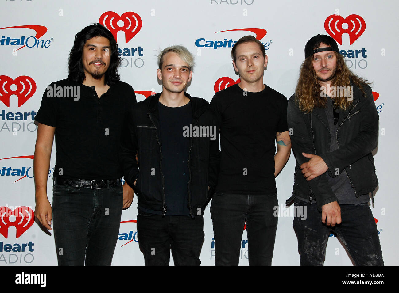 Rock band Badflower arrives for the iHeartRadio Music Festival at the T ...