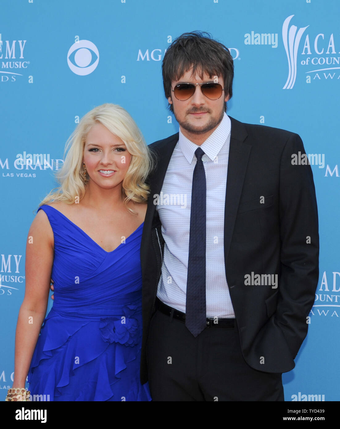 Eric Church and his wife Katherine arrive on the Orange Carpet at the ...