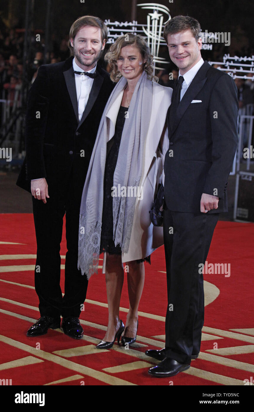 Director Florian Gallenberger (L), actress Anne Consigny (C) and ...
