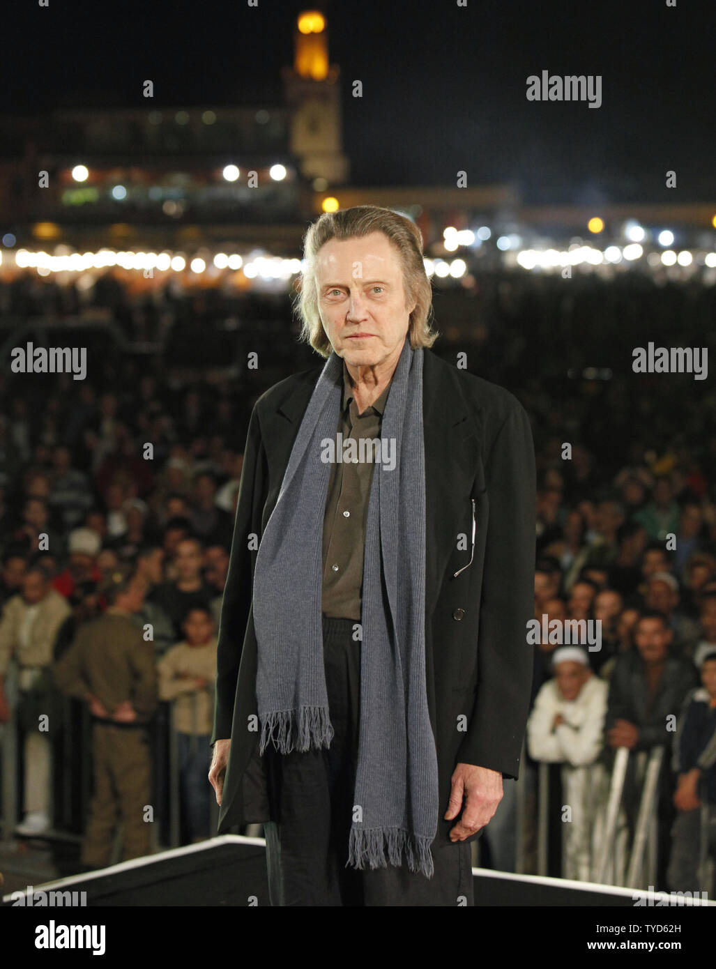 Actor Christopher Walken arrives at the famous Place Djemaa el Fna ...