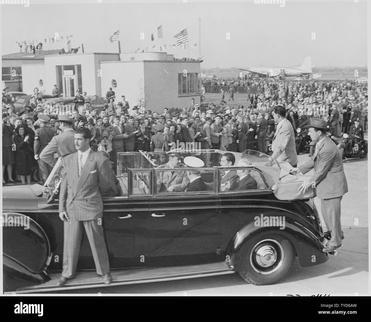 Photograph of President Truman and Mexican President Miguel Aleman ...