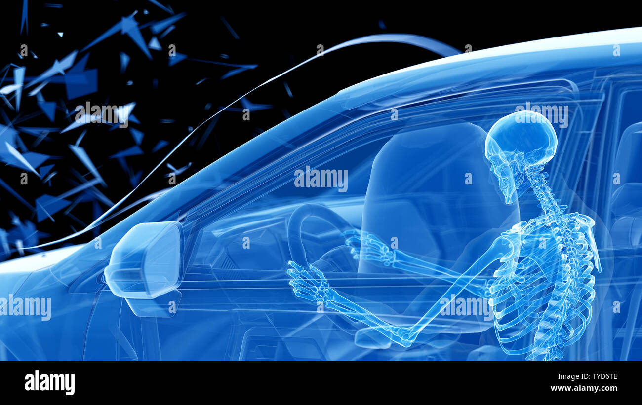 3d rendered illustration of two colliding cars Stock Photo - Alamy