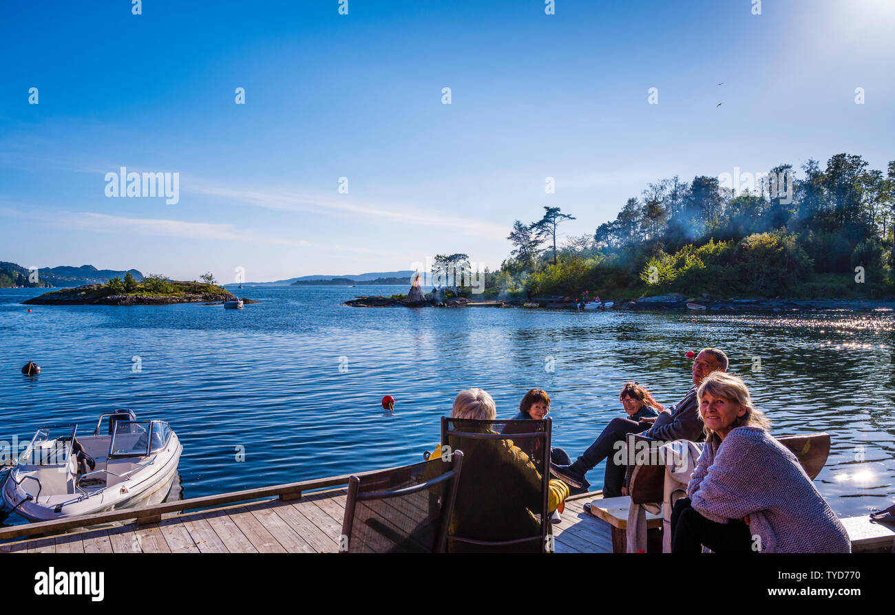 The celebration of midsummer in Norway and the birth of st. John Stock ...