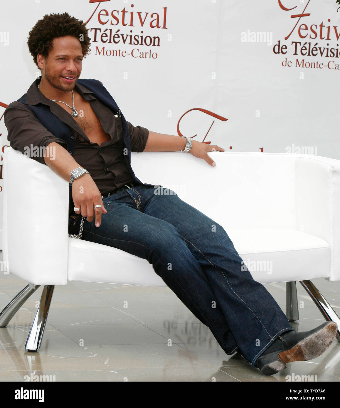 Actor Gary Dourdan of the television show "CSI" arrives at a photo call ...