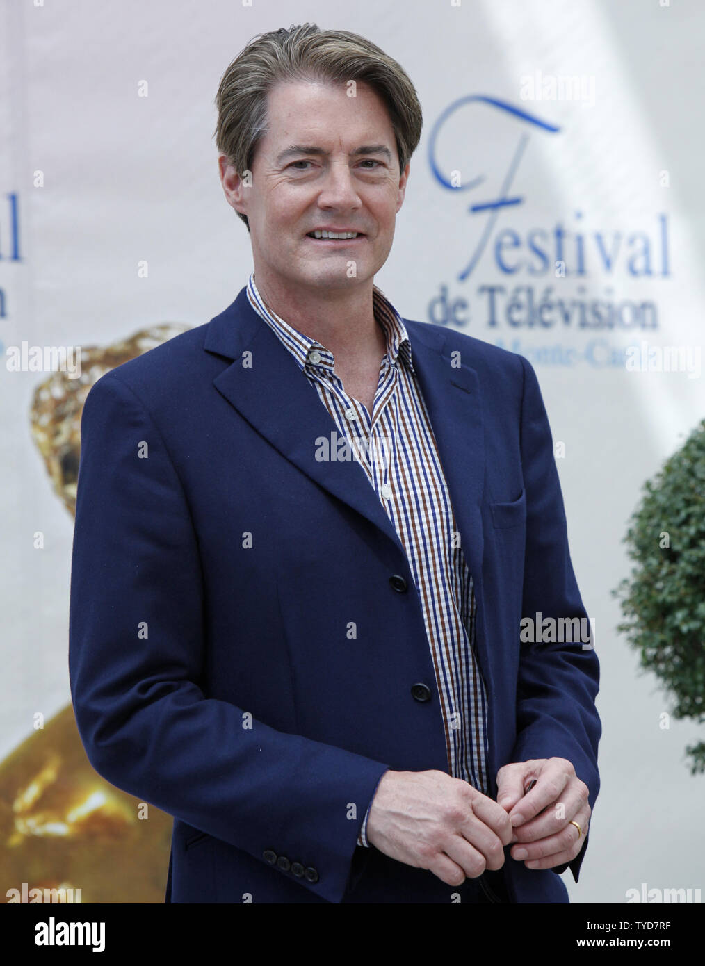 Actor Kyle Maclachlan arrives at a photocall for the television show ...
