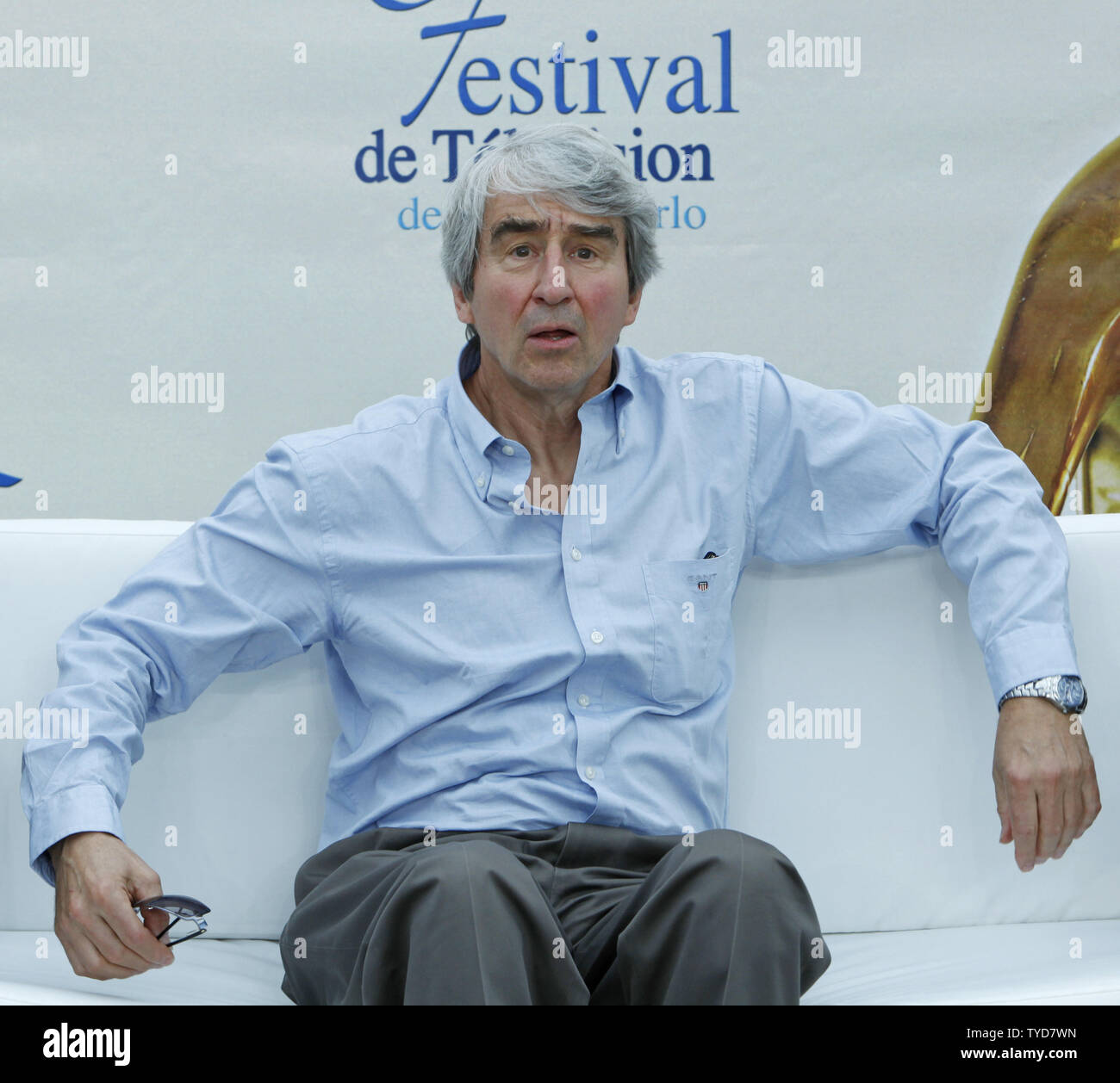 Actor Sam Waterston arrives at a photocall for the television show "Law ...