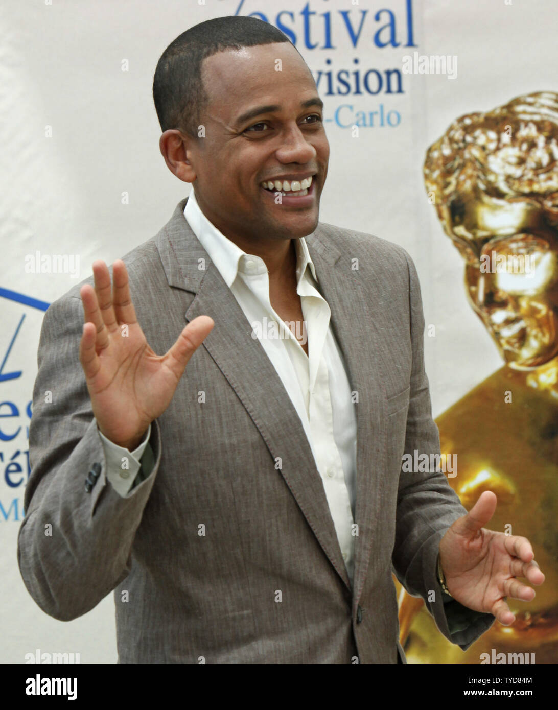 Actor Hill Harper arrives at a photocall for the television show "CSI ...
