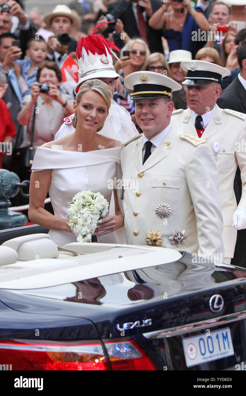 Princess charlene of monaco wedding hi-res stock photography and images ...