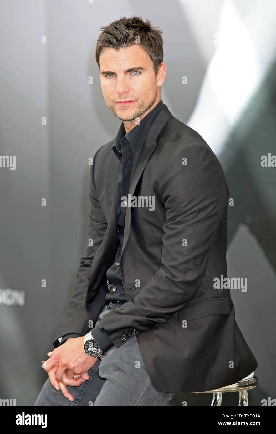 Colin Egglesfield arrives for a photo call for the series "The Client ...