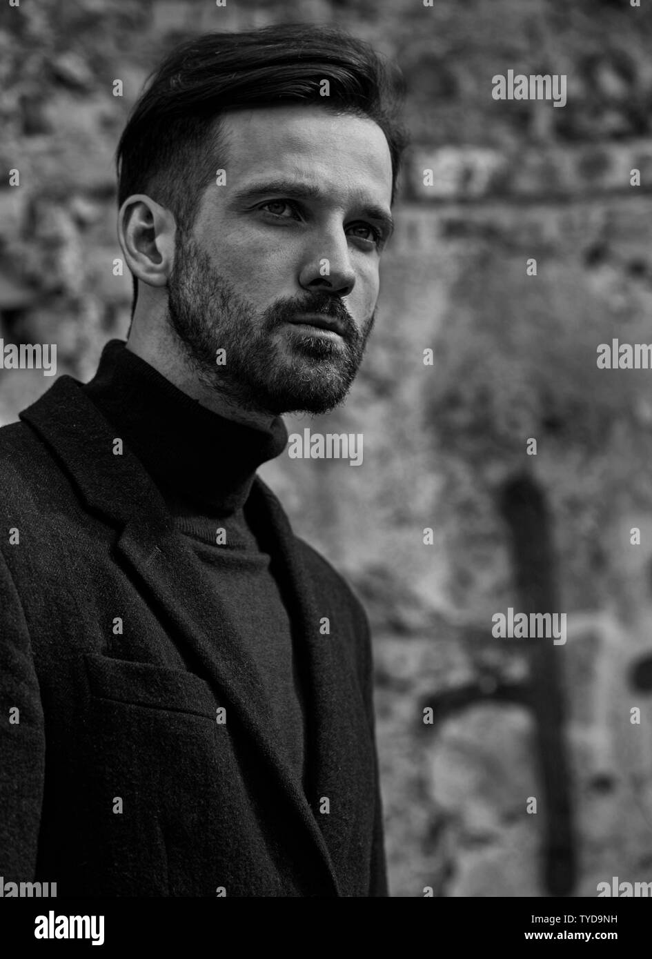 Portrait actor blue suit Black and White Stock Photos & Images - Alamy