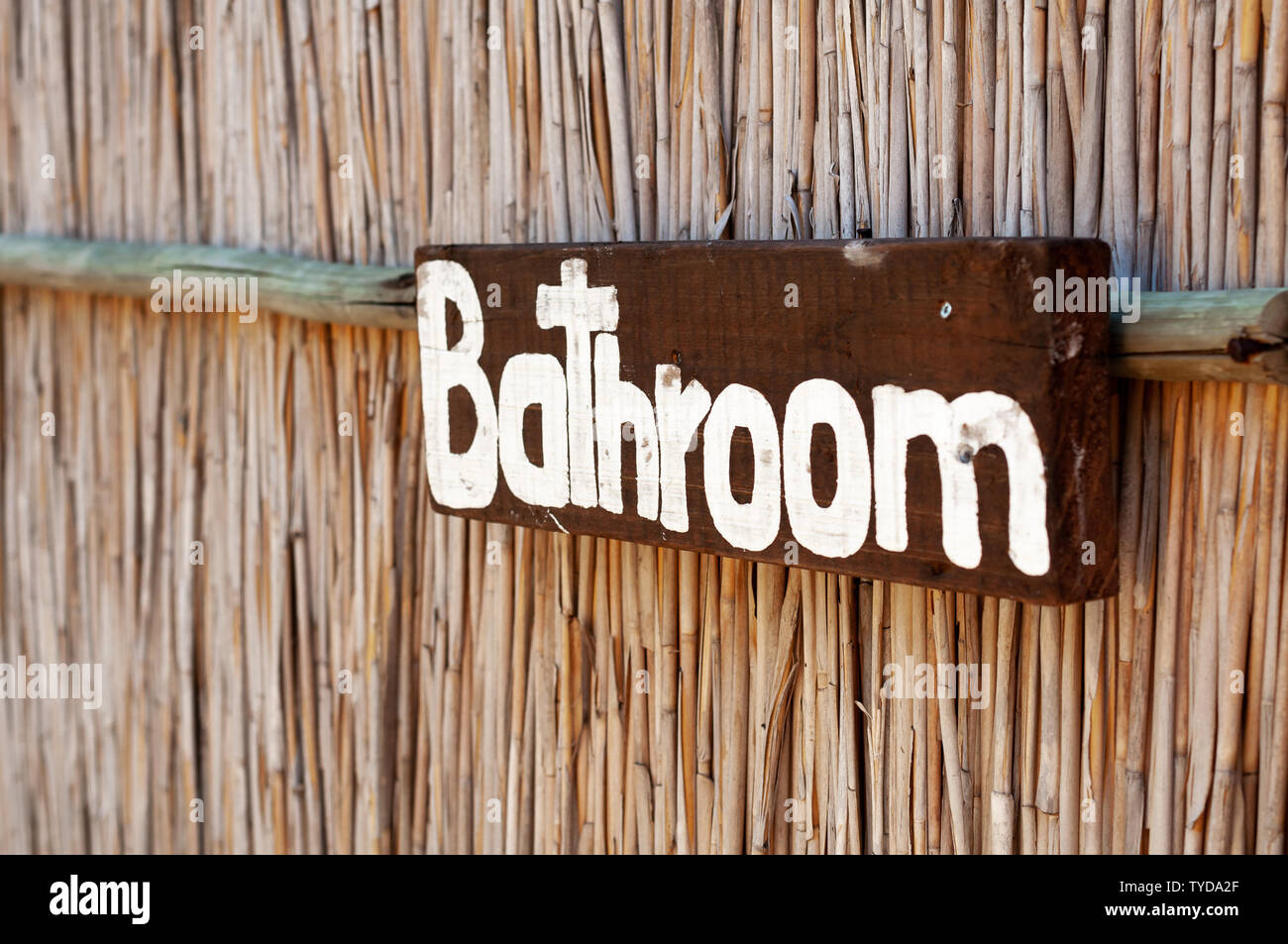 Different signs around a resort Stock Photo - Alamy