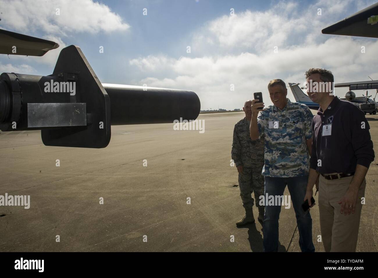 Lee Webber, left, and David Nesbett, Air Force Chief of Staff civic ...