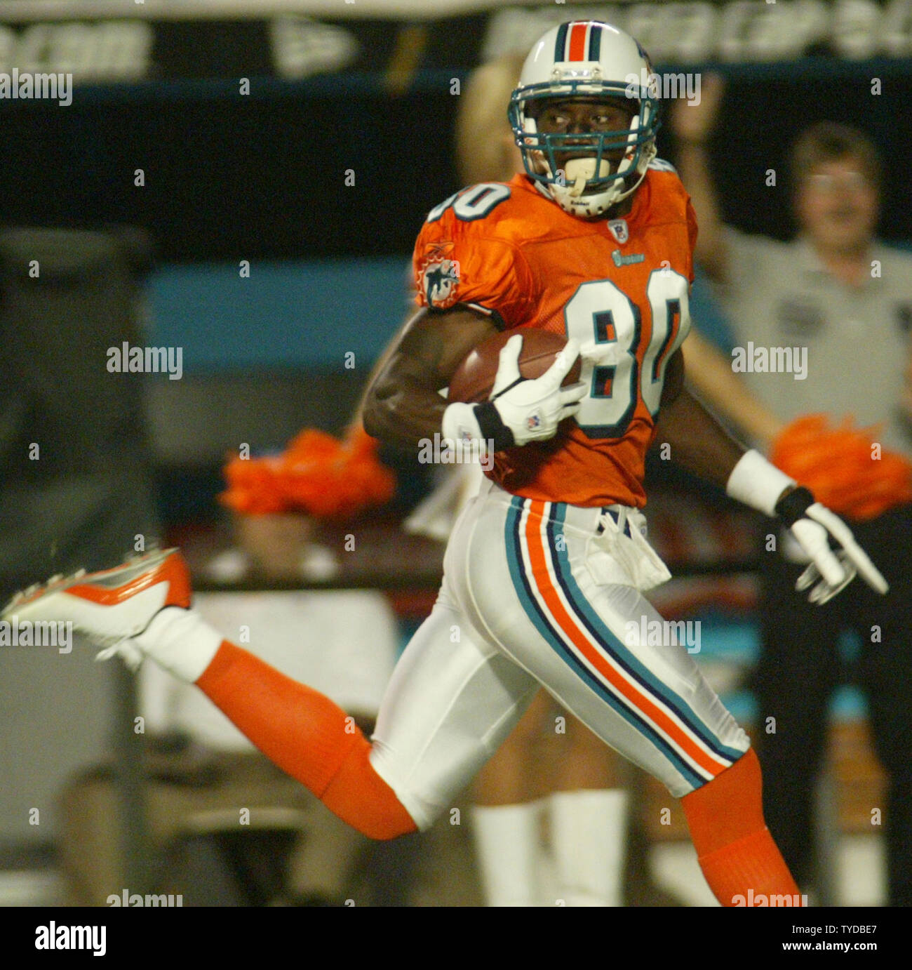 Miami Dolphinswide receiver James McKnight (80) scores a touchdown ...
