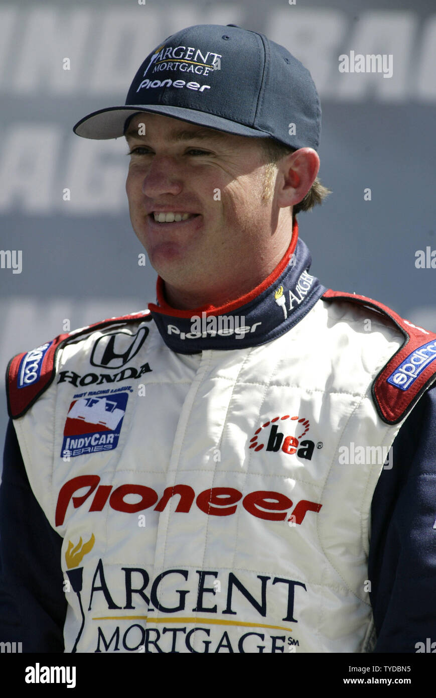 Buddy Rice the pole winner, during driver introductions prior to the ...