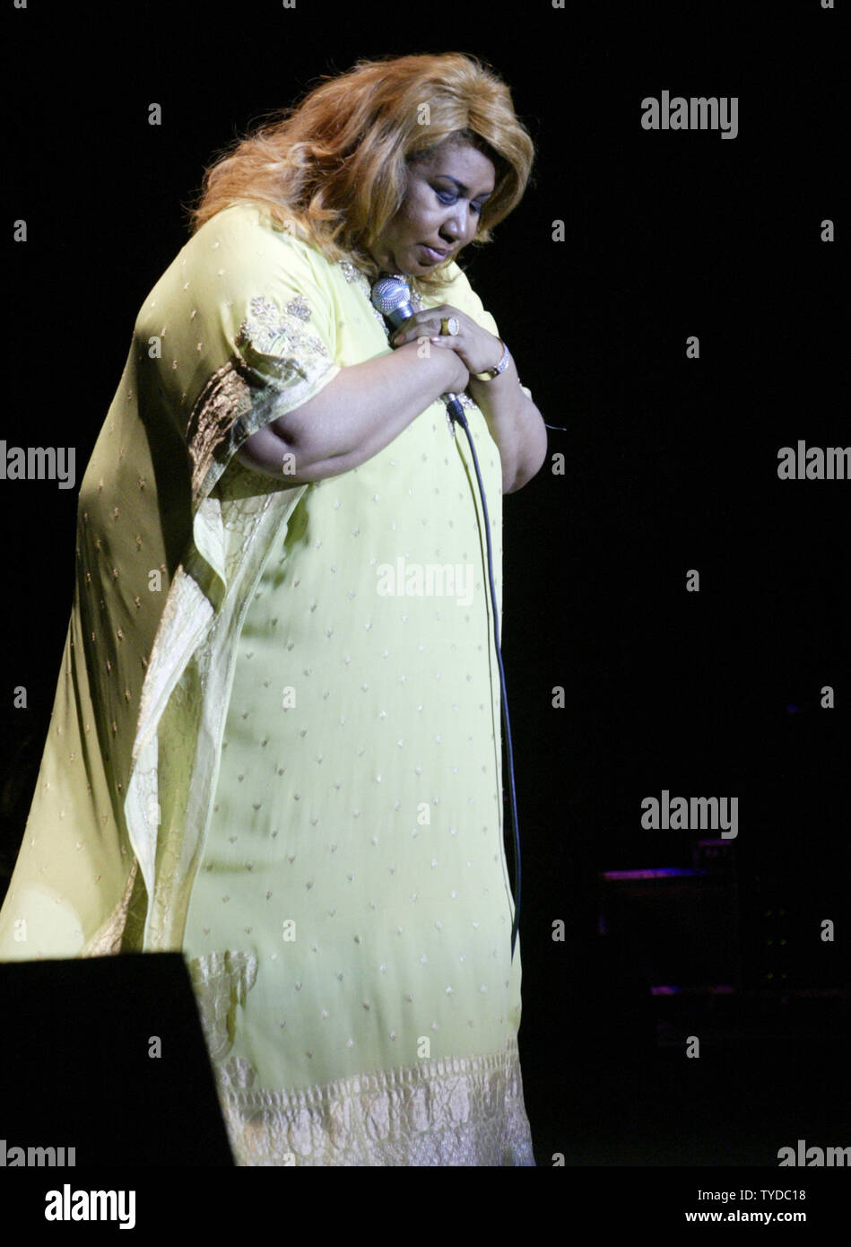 Aretha Franklin, "The Queen of Soul" performs in concert, at the Mizner ...