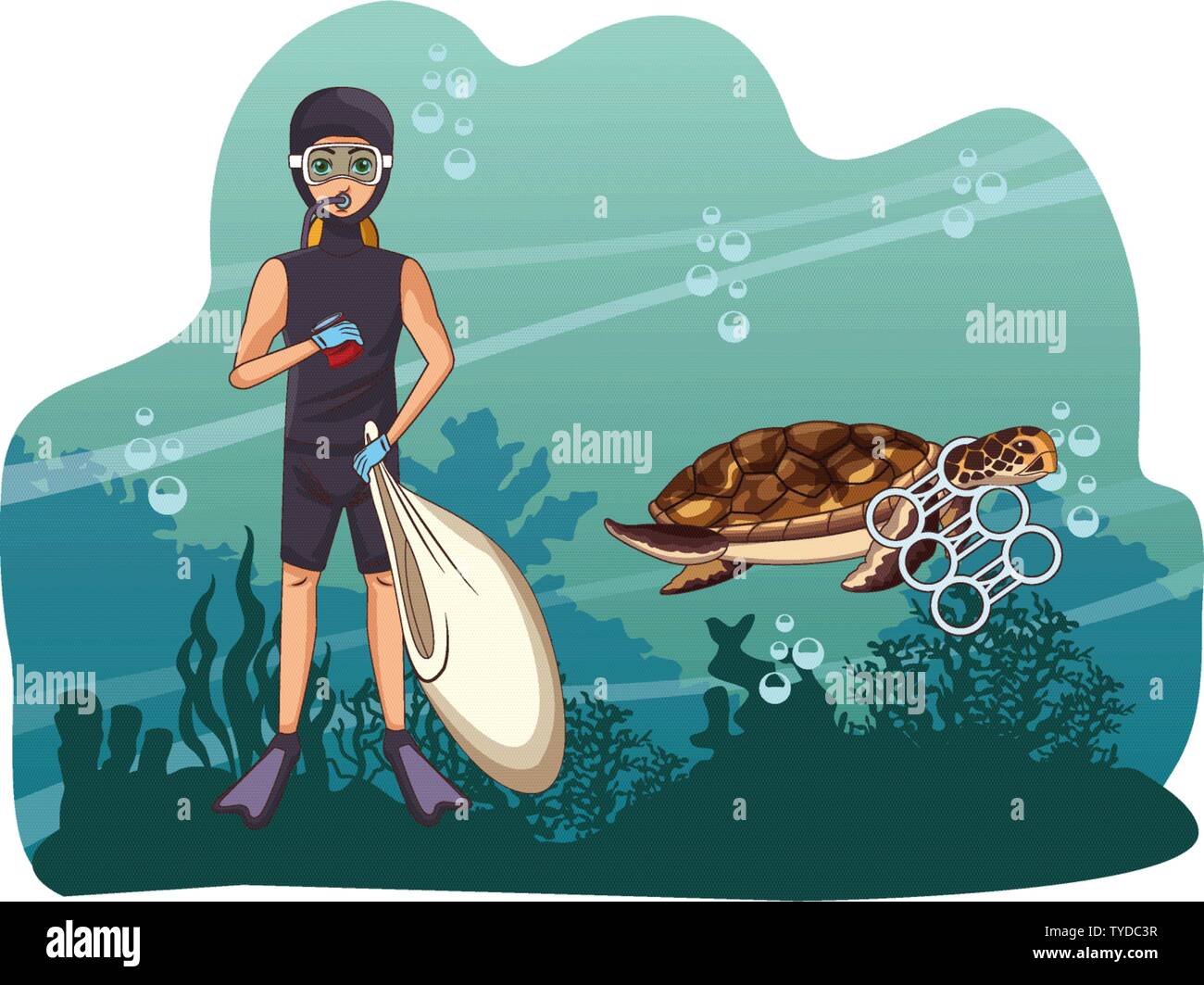 scuba diving avatar cartoon character Stock Vector Image & Art - Alamy