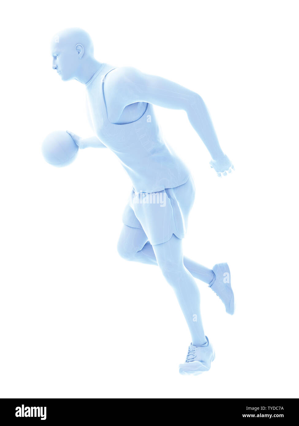 3d human basketball player ball hi-res stock photography and images - Alamy