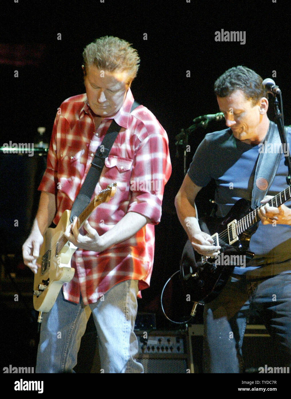 Don Henley(L) performs in concert, at the Mizner Park Amphitheater, in ...