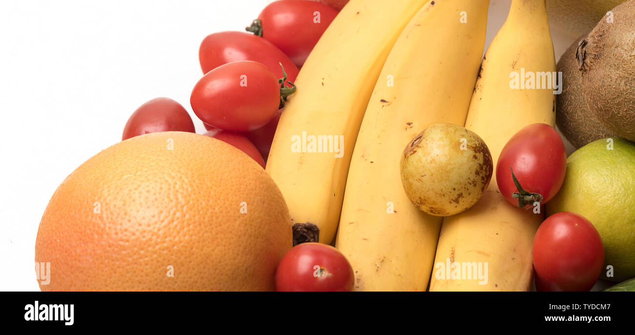 Fresh fruit combination Stock Photo - Alamy