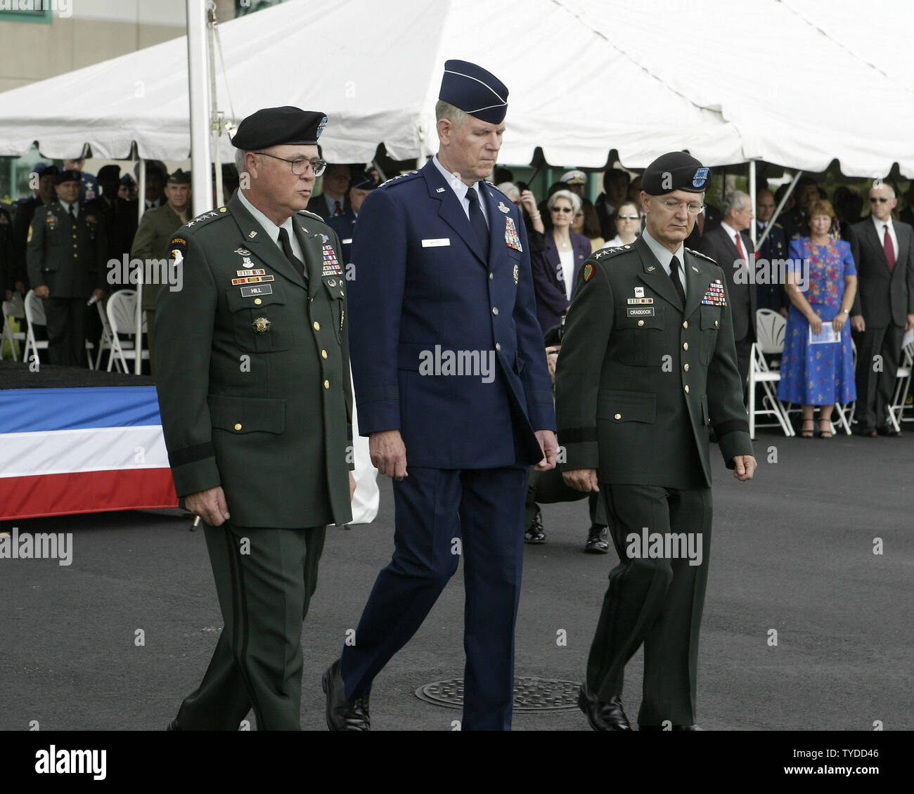 General Bantz J. Craddock(R) takes command during the Change of Command ...