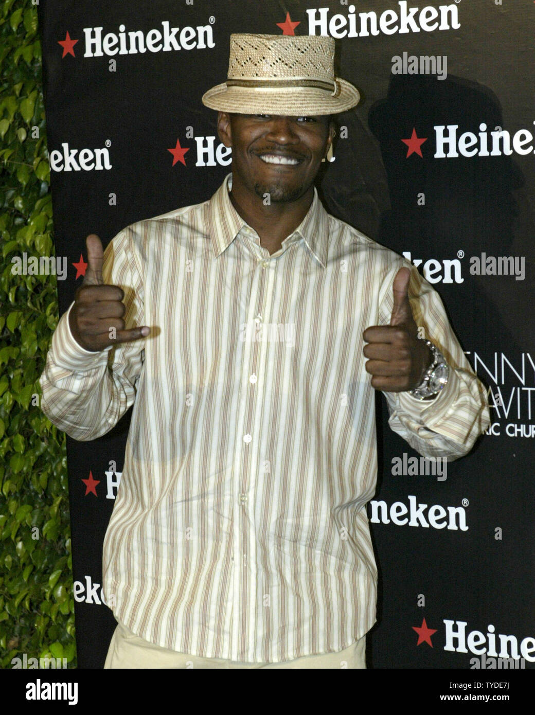 Jamie Foxx arrives for the Lenny Kravitz concert after-party on Star ...
