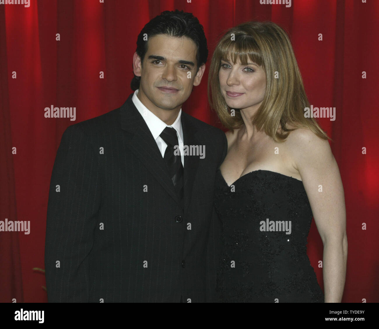 Jose Angel Llamas and Mara Llamas arrive on the red carpet entering the ...