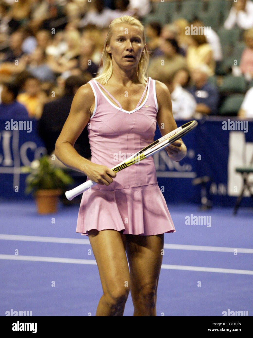 Jana Novotna participates in the 1st Annual Mercedes Benz Tennis ...