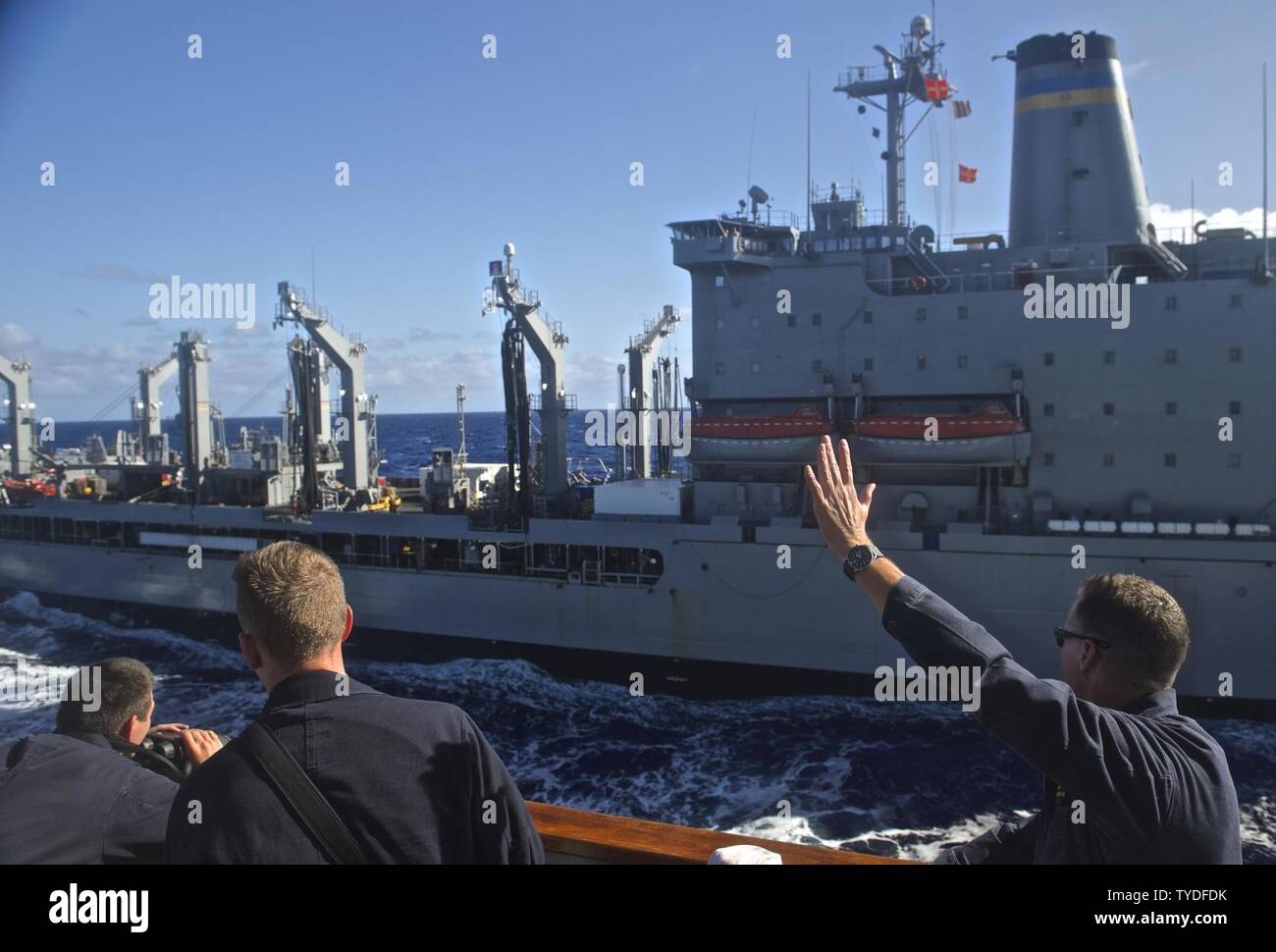 PACIFIC OCEAN (Nov. 2, 2016) Cmdr. Garrett Miller, commanding officer ...