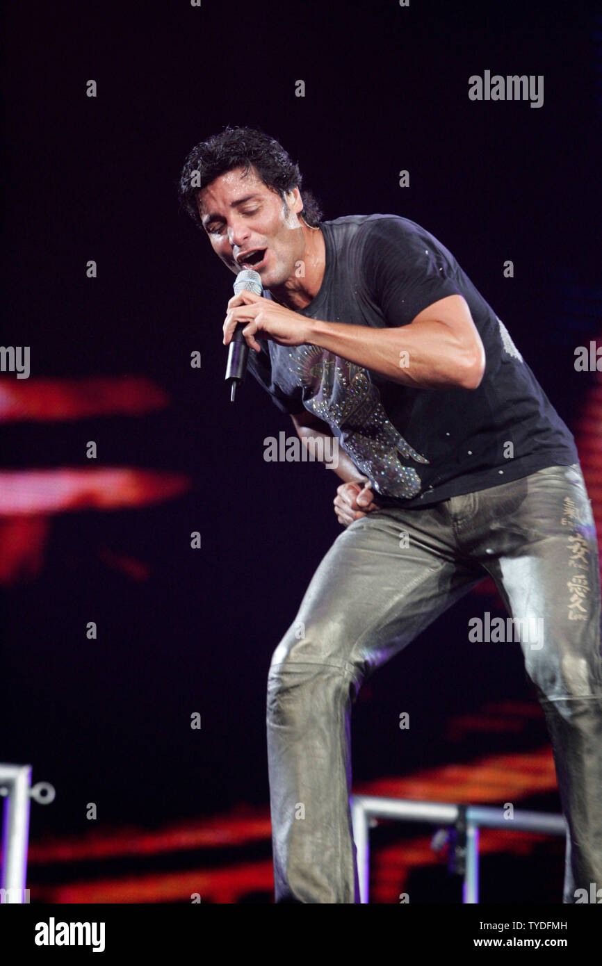 Chayanne performs in concert at the American Airlines Arena in Miami ...