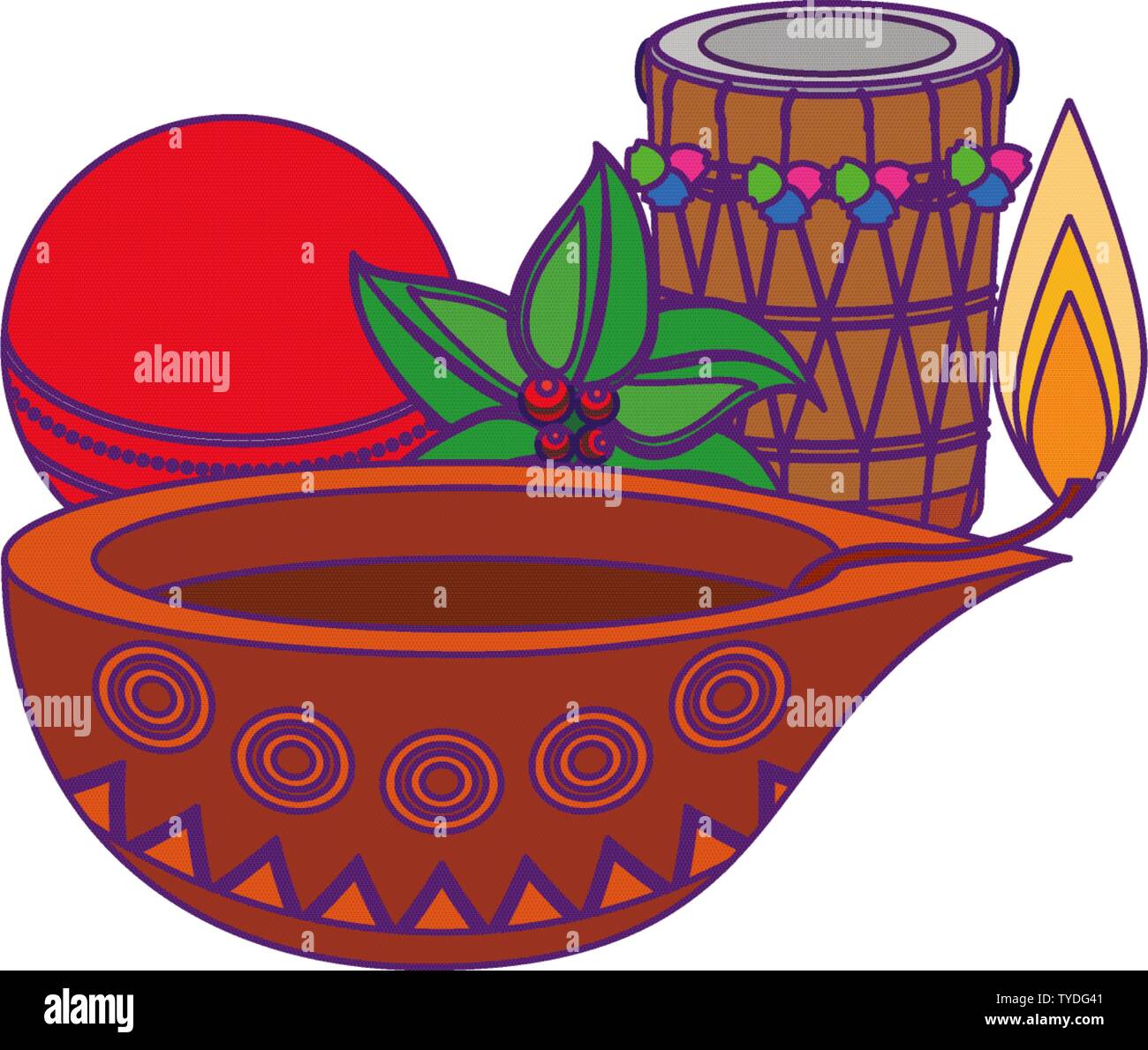 traditional indian culture elements icon Stock Vector Image & Art - Alamy