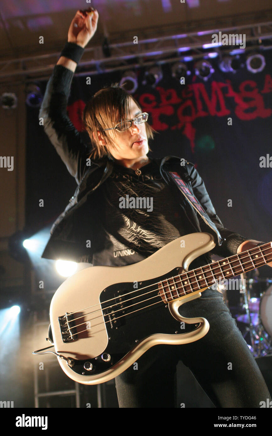 Mikey Way of My Chemical Romance performs in concert at club Revolution ...